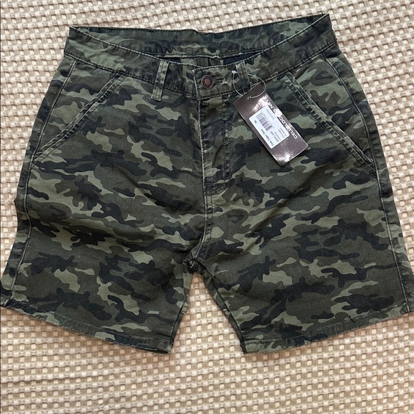 Cellblock13 | Shorts | Cellblock 3 Camo Green Titan Zipper Mens Shorts ...
